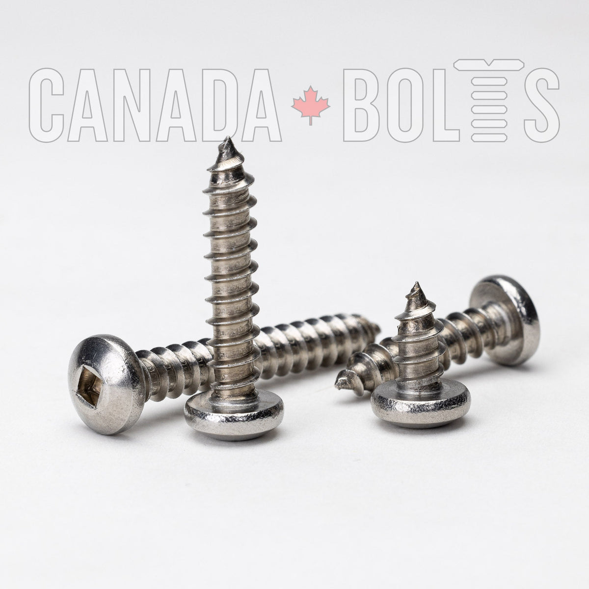 Imperial, Sheet Metal Screws, Square Drive Pan Head, Stainless Steel ...