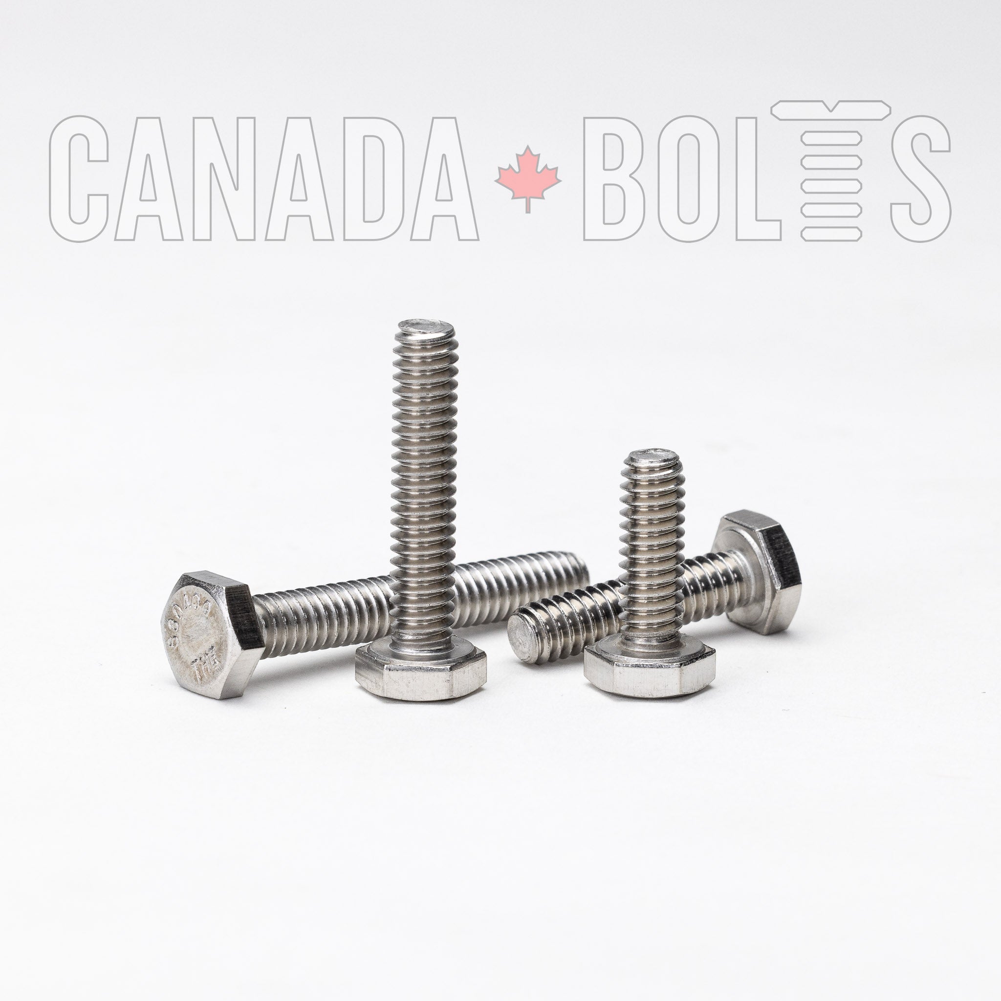 Imperial, Hex Bolt, Full Thread, Stainless Steel, #8-32 - CanadaBolts.ca
