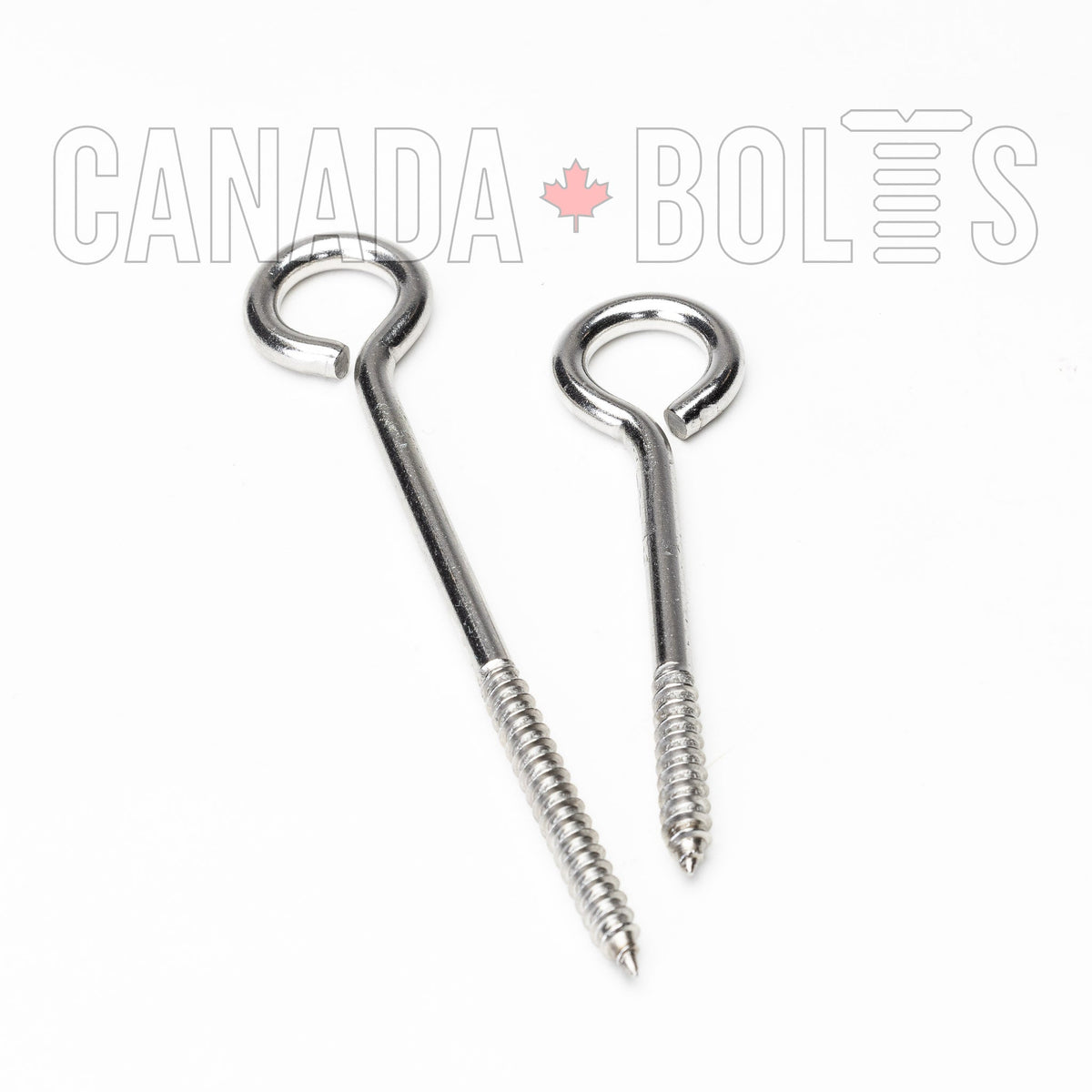 Imperial, Lag Screws Eye, Lag Screws Eye, Stainless Steel, 1/4" (#14 ...