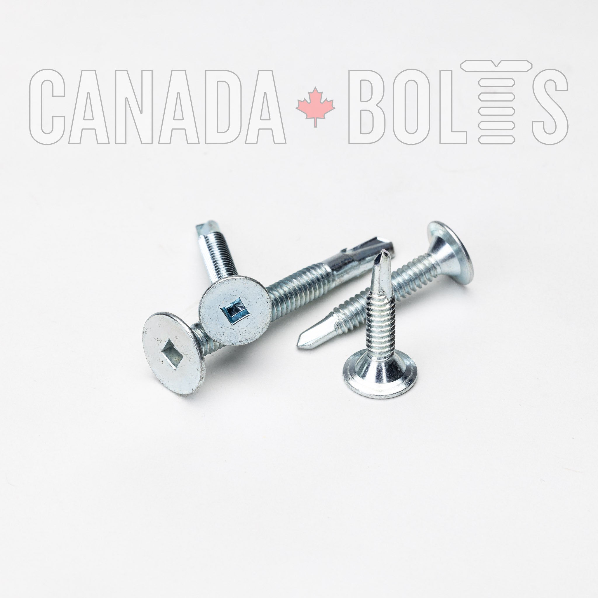 Imperial, Sheet Metal Screws, Square Drive Wafer Self-Drilling, Zinc ...